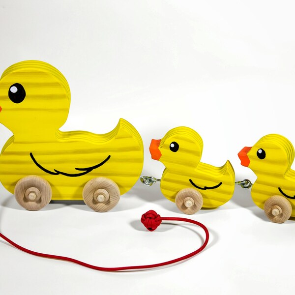 Wooden Duck Toy - Etsy