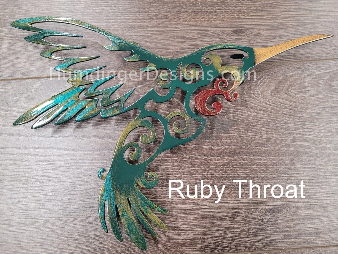 Hummingbird Metal Wall Art Metal Wall Decor Free Shipping - Etsy