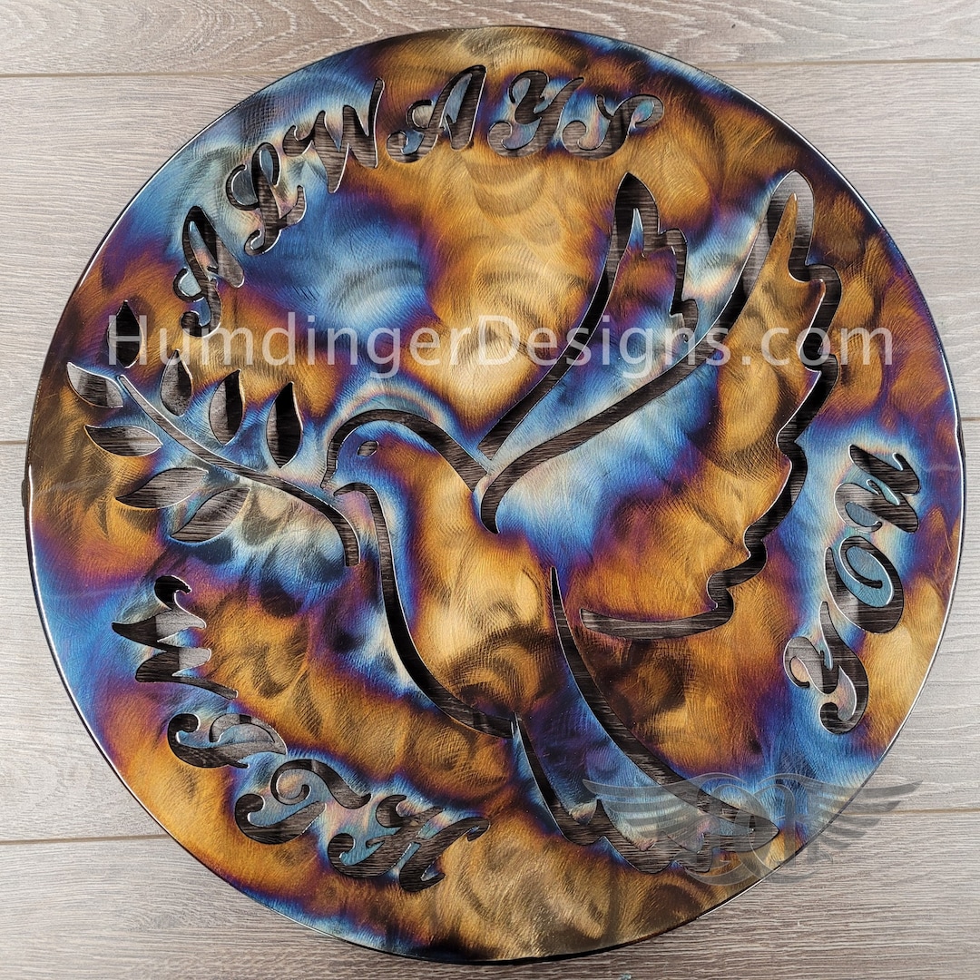 Always With You Metal Wall Art Memorial Peace Dove Celebration of Life ...