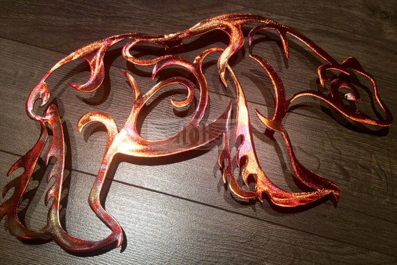 For the Cabin Copper Bear Wall Art Wall Decor - Etsy