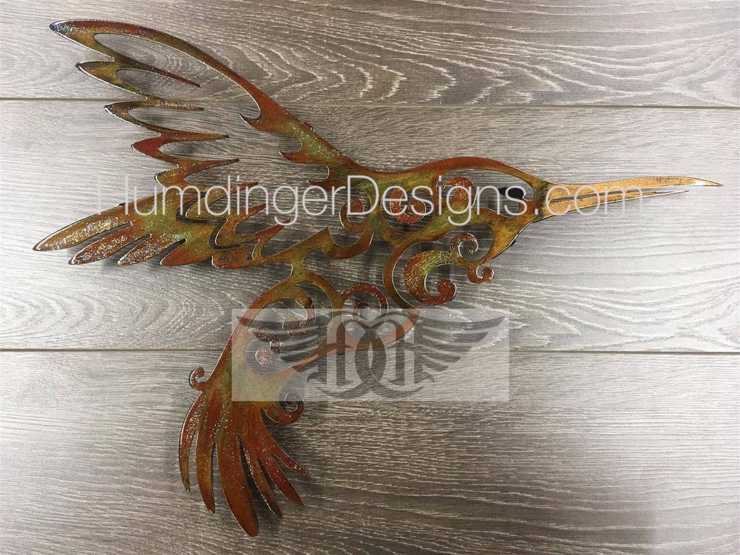 Hummingbird Metal Wall Art Metal Wall Decor - Etsy