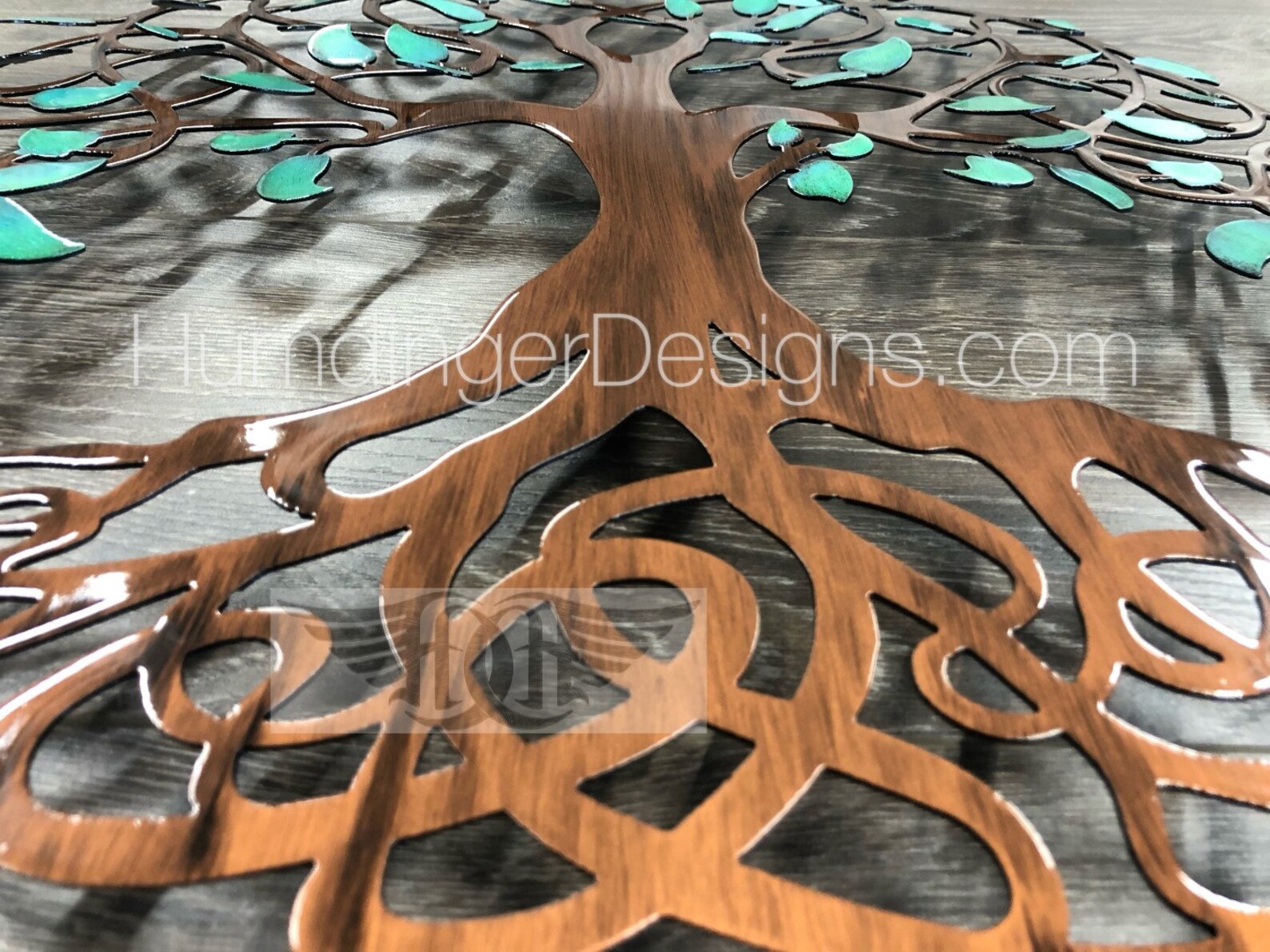 Teal Sparkle Tree of Life Infinity Tree Wall Decor Wall Art | Etsy