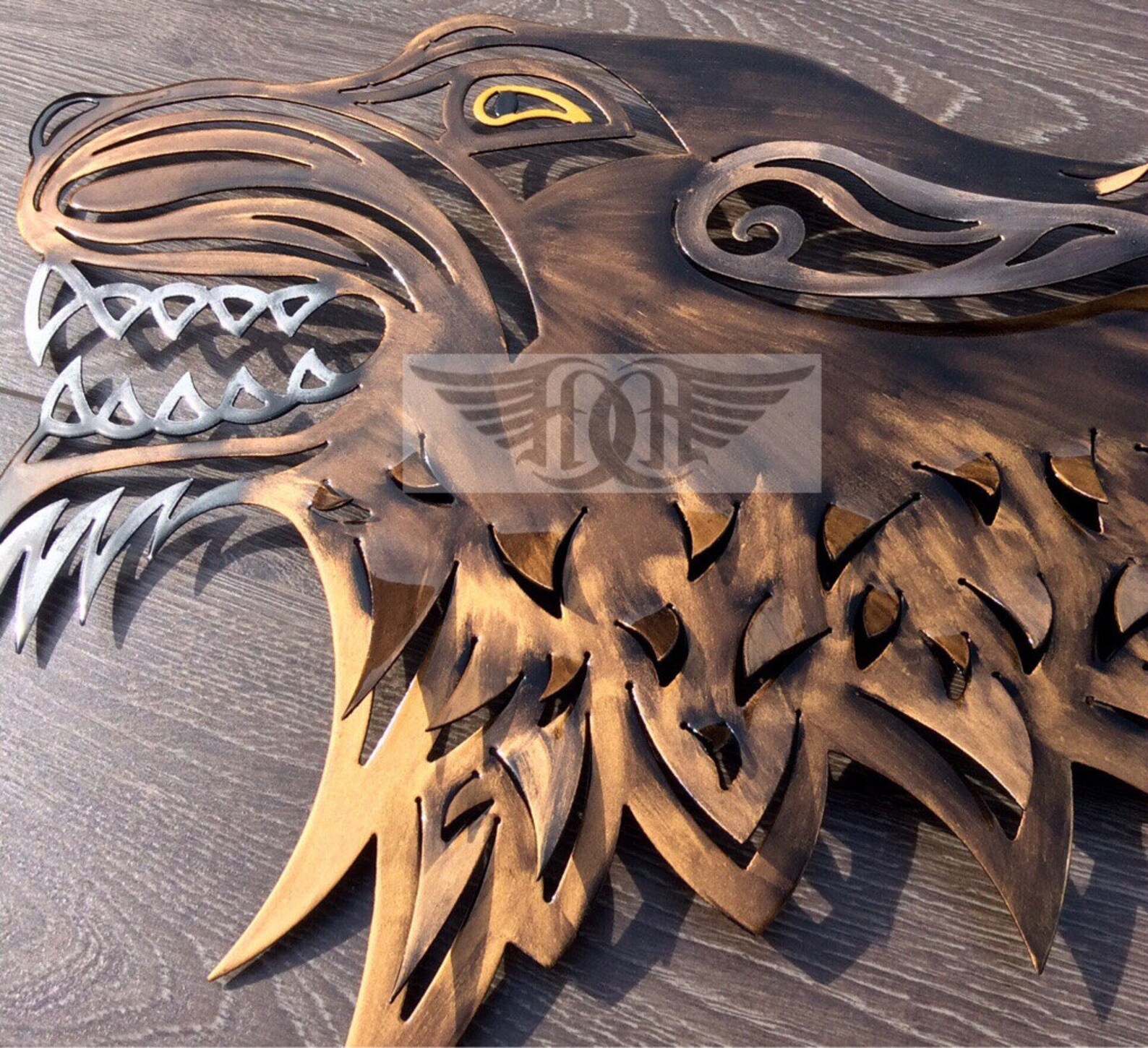 Dire Wolf Metal Wall Sculpture | Etsy