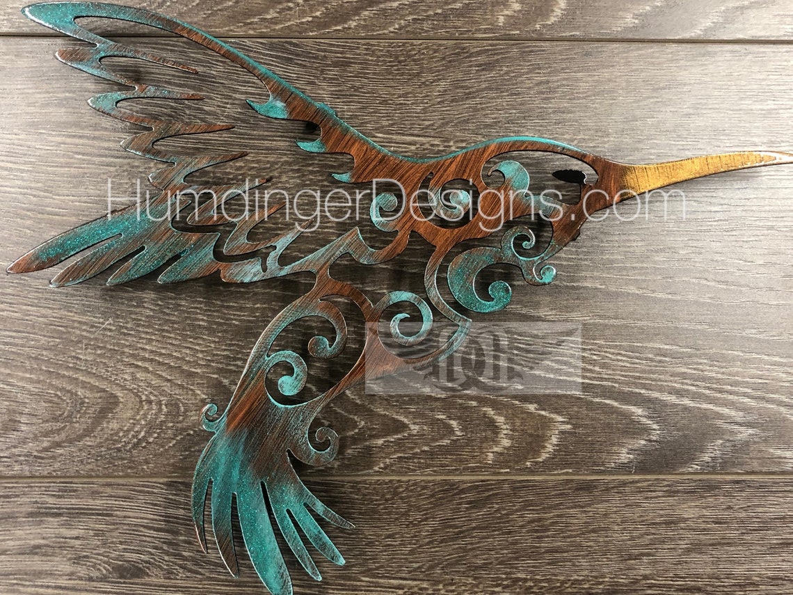 Free Shipping Hummingbird Metal Wall Art Metal Wall Decor - Etsy