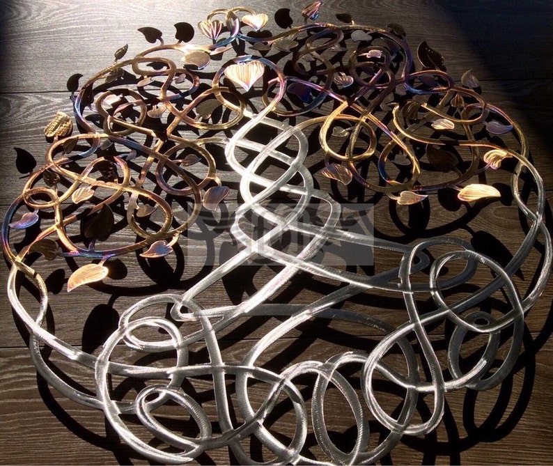 Metal Wall Art Eternity Tree of Life Celtic Eternal Knot - Etsy