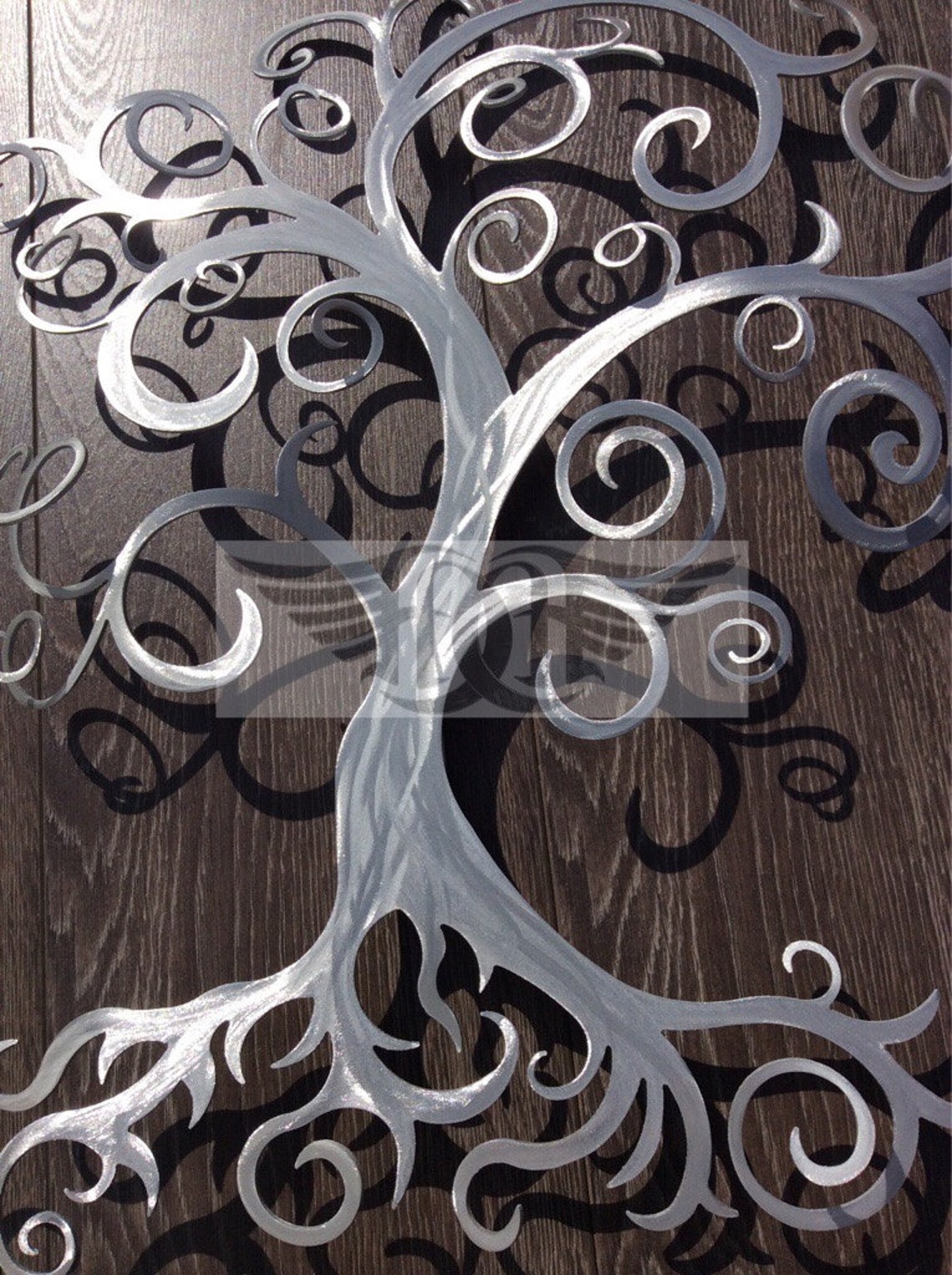 Tenth Anniversary aluminum Curly Tree of Life - Etsy