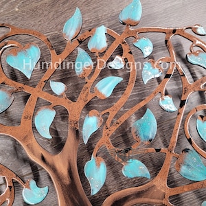 Copper Patina Sparkle Tree of Life - Etsy