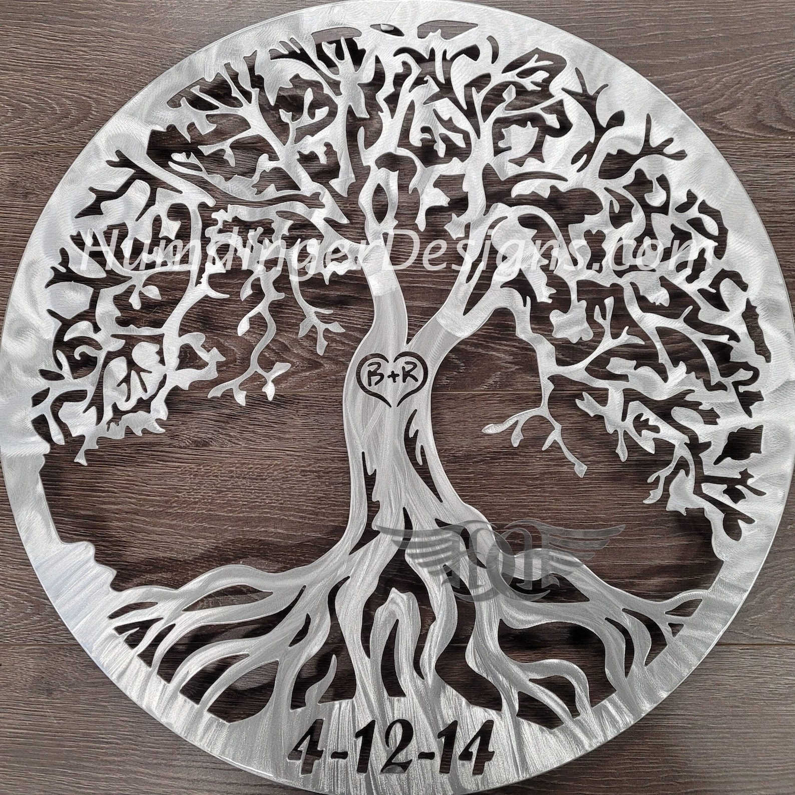 10th Anniversary Tree - 10 Year Wedding Celebration - Aluminum - Tree ...