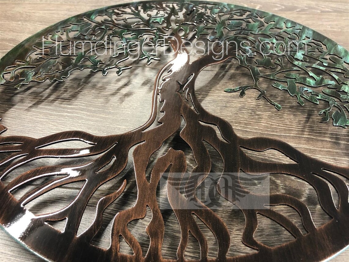 Vintage Penny Tree of Life Zen Metal Wall Art Copper - Etsy