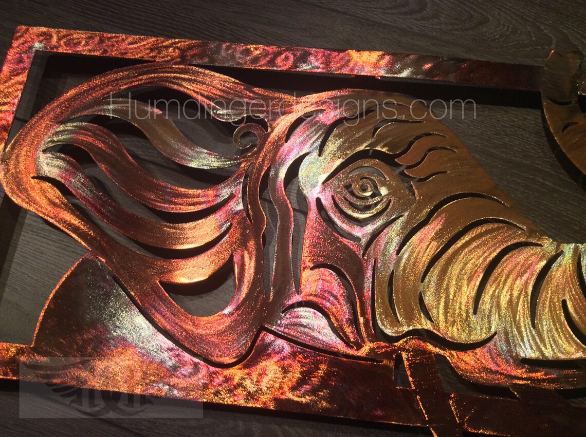 Elephant Metal Art Wall Decor PURE COPPER - Etsy