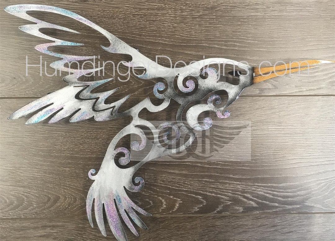 Colibri murale en métal Art métal décoration murale - Etsy France