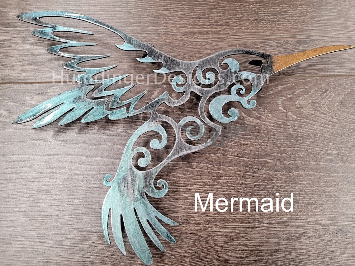 Hummingbird Metal Wall Art Metal Wall Decor Free Shipping - Etsy