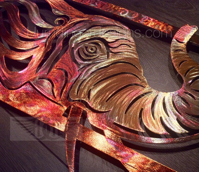 Elephant Metal Art Wall Decor PURE COPPER - Etsy