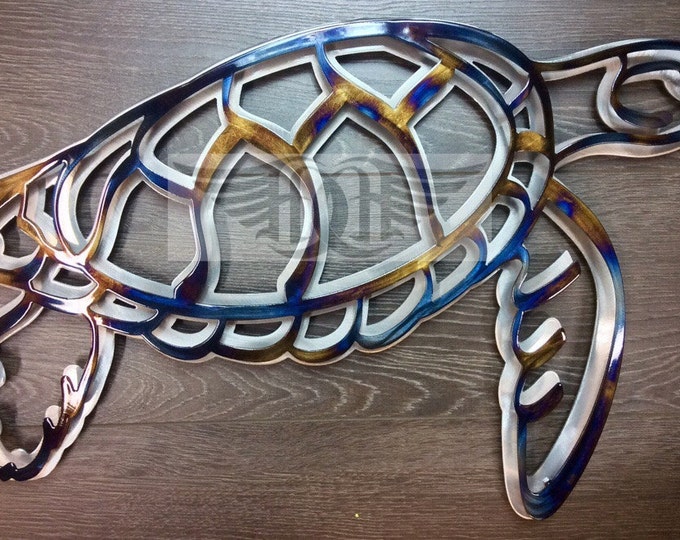 Turtle Metal Wall Art - Etsy