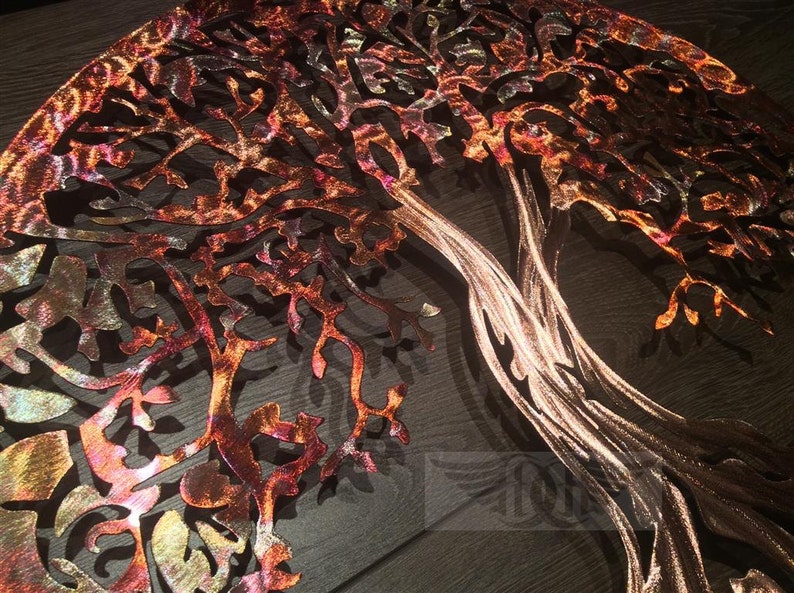 Pure Copper Tree of Life Metal Wall Art | Etsy