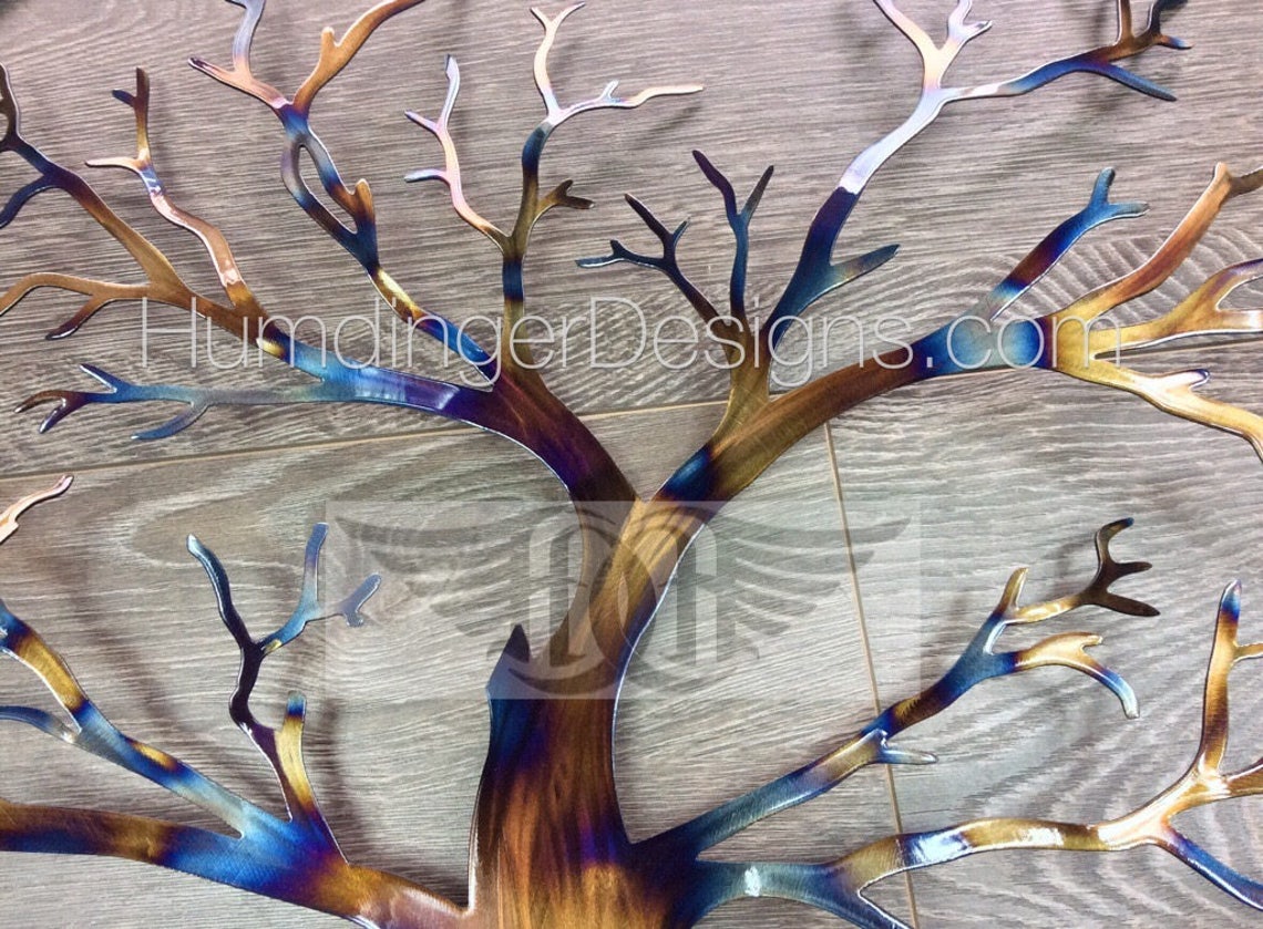 Maple Tree Metal Wall Sculpture Steel Wall Art 3D Tree of | Etsy