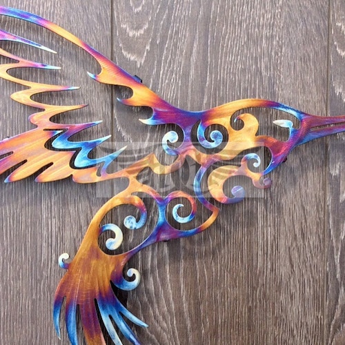 Hummingbird Metal Art - Etsy