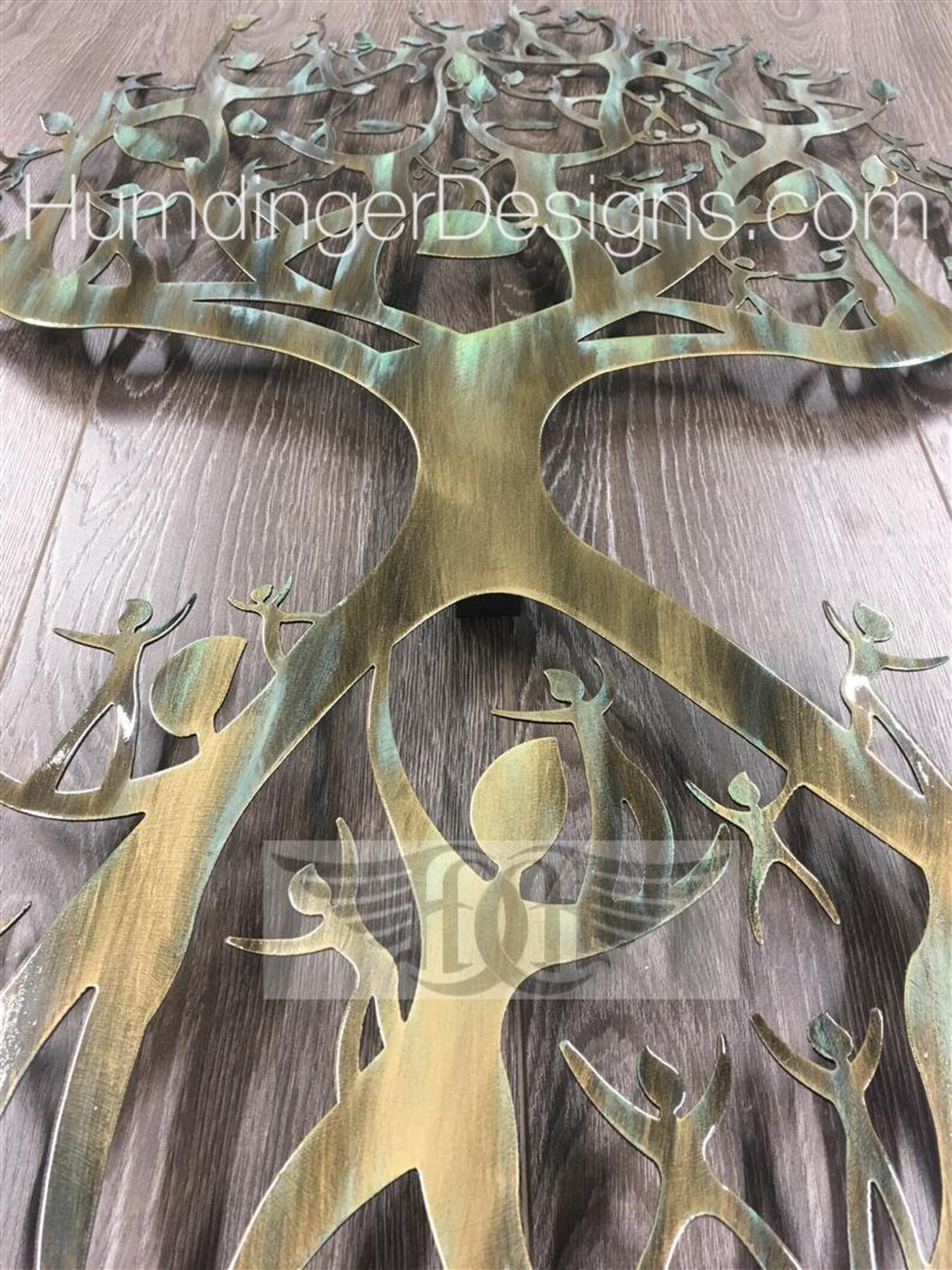 Family Tree Metal Wall Decor Wall Sculpture Brass Verdigris | Etsy