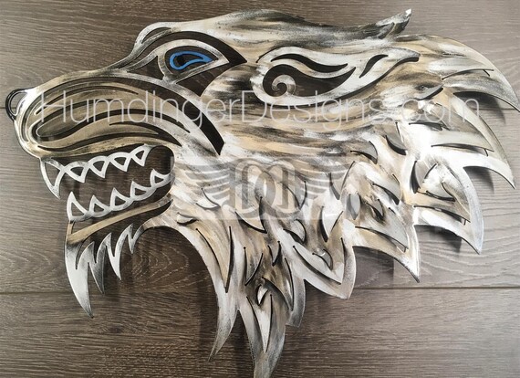 Dire Wolf Metal Wall Art Sculpture Free Shipping | Etsy