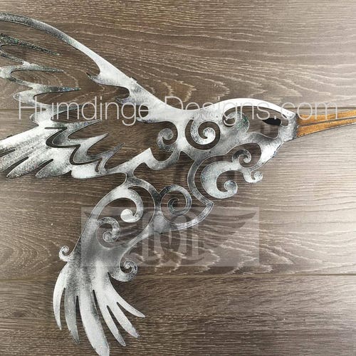 Large Hummingbird Metal Wall Art Metal Wall Decor - Etsy