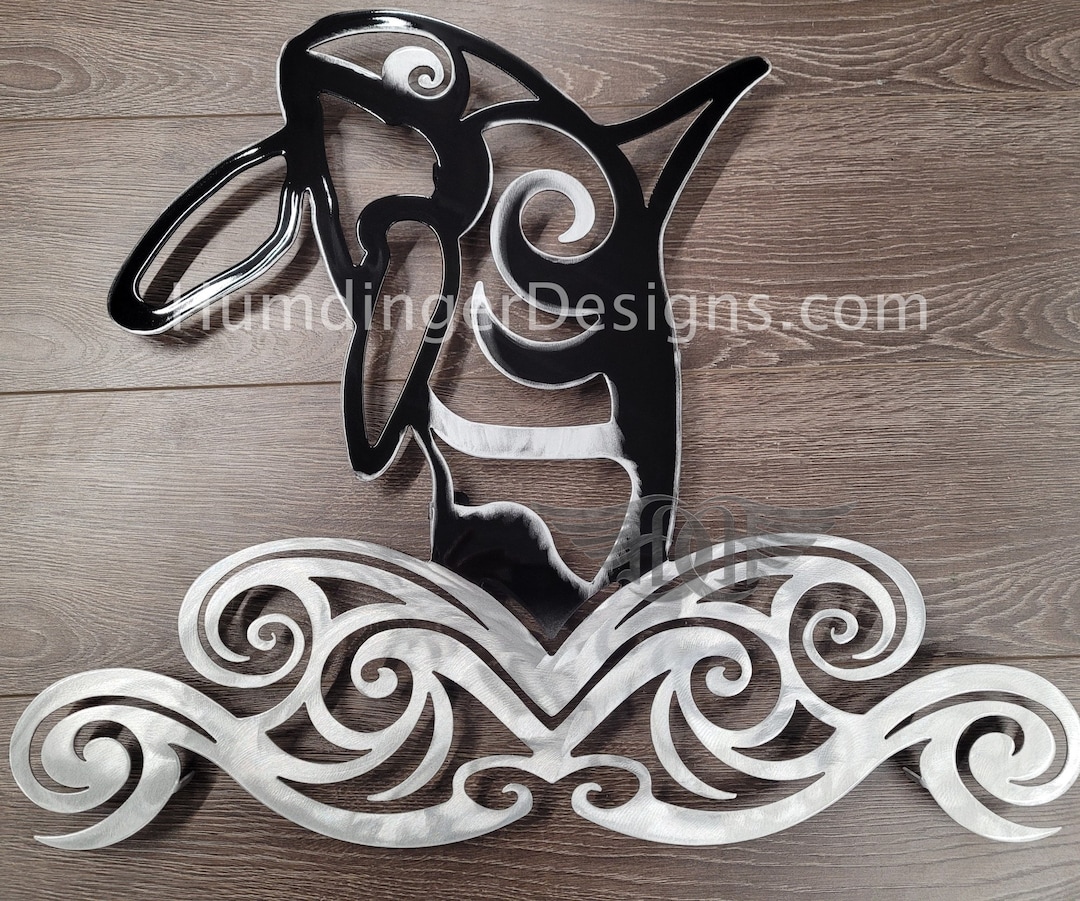 Orca - Killer Whale - Orcinus Orca - Metal Wall Art - Humdinger Designs ...