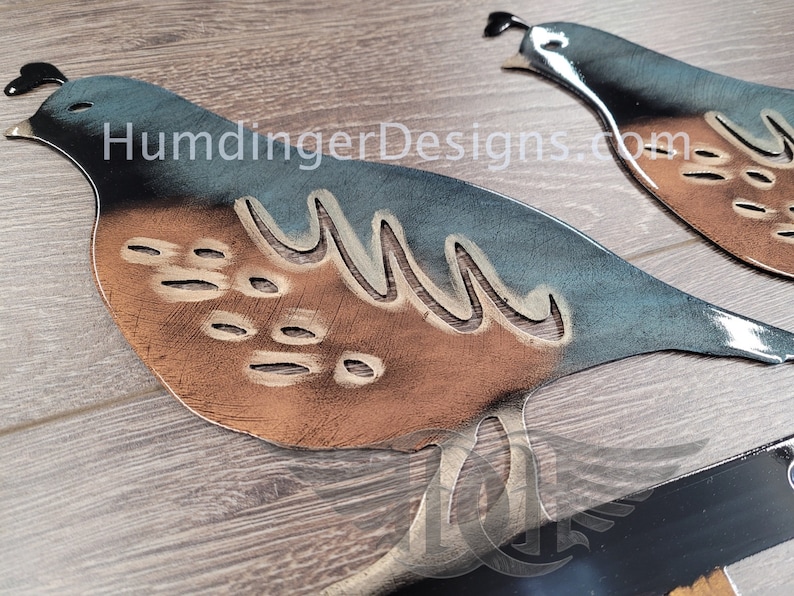 Quail Crossing - Quail X-ING - Sign - Metal Art for Yard and Garden ...