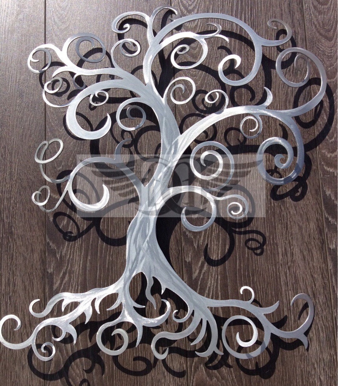 Tenth Anniversary aluminum Curly Tree of Life - Etsy