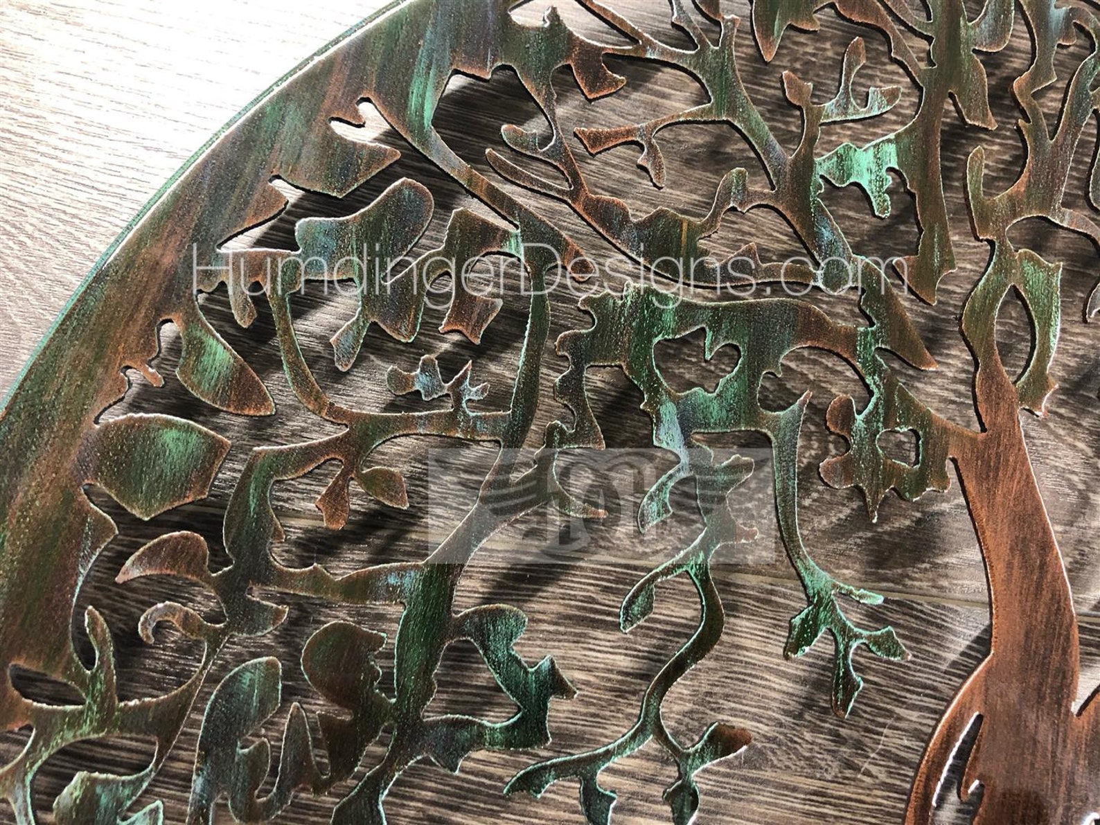 Vintage Penny Tree of Life Zen Metal Wall Art Copper - Etsy