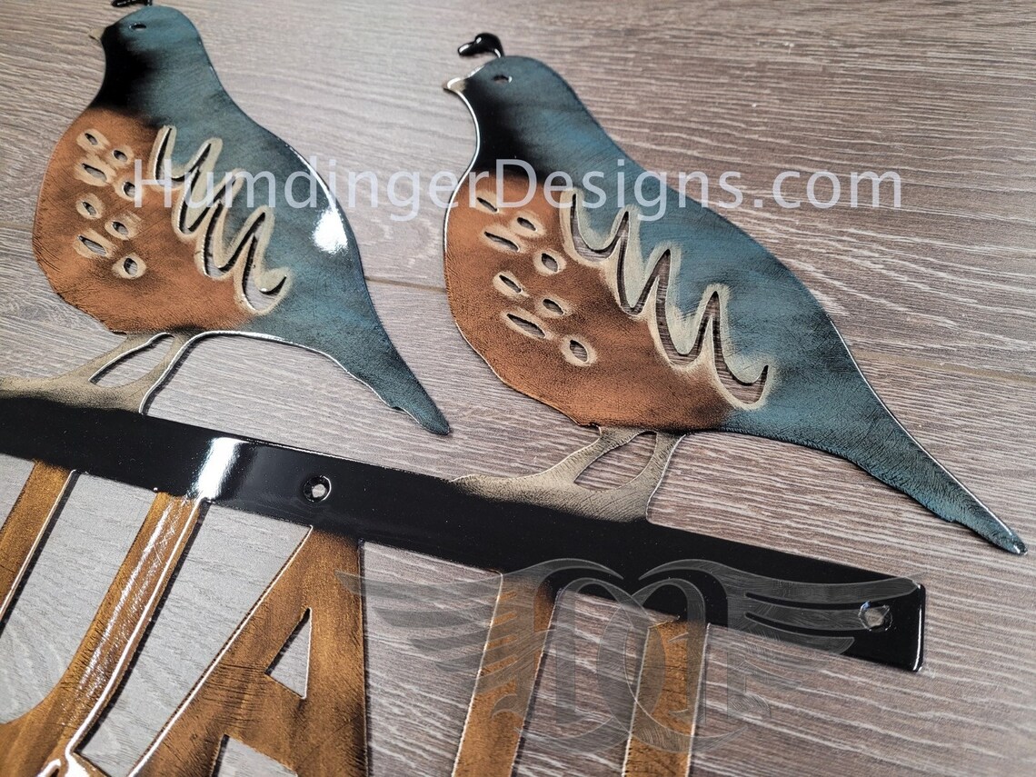 Quail Crossing Quail X-ING Sign Metal Art for Yard and - Etsy