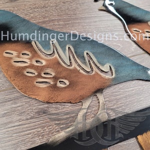 Quail Crossing - Quail X-ING - Sign - Metal Art for Yard and Garden ...