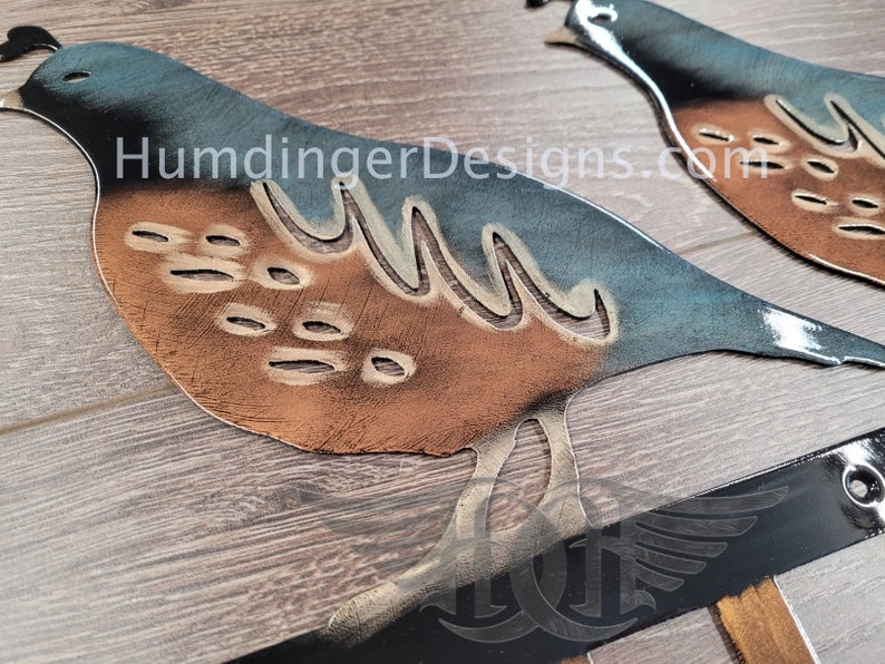 Quail Crossing - Quail X-ING - Sign - Metal Art for Yard and Garden ...