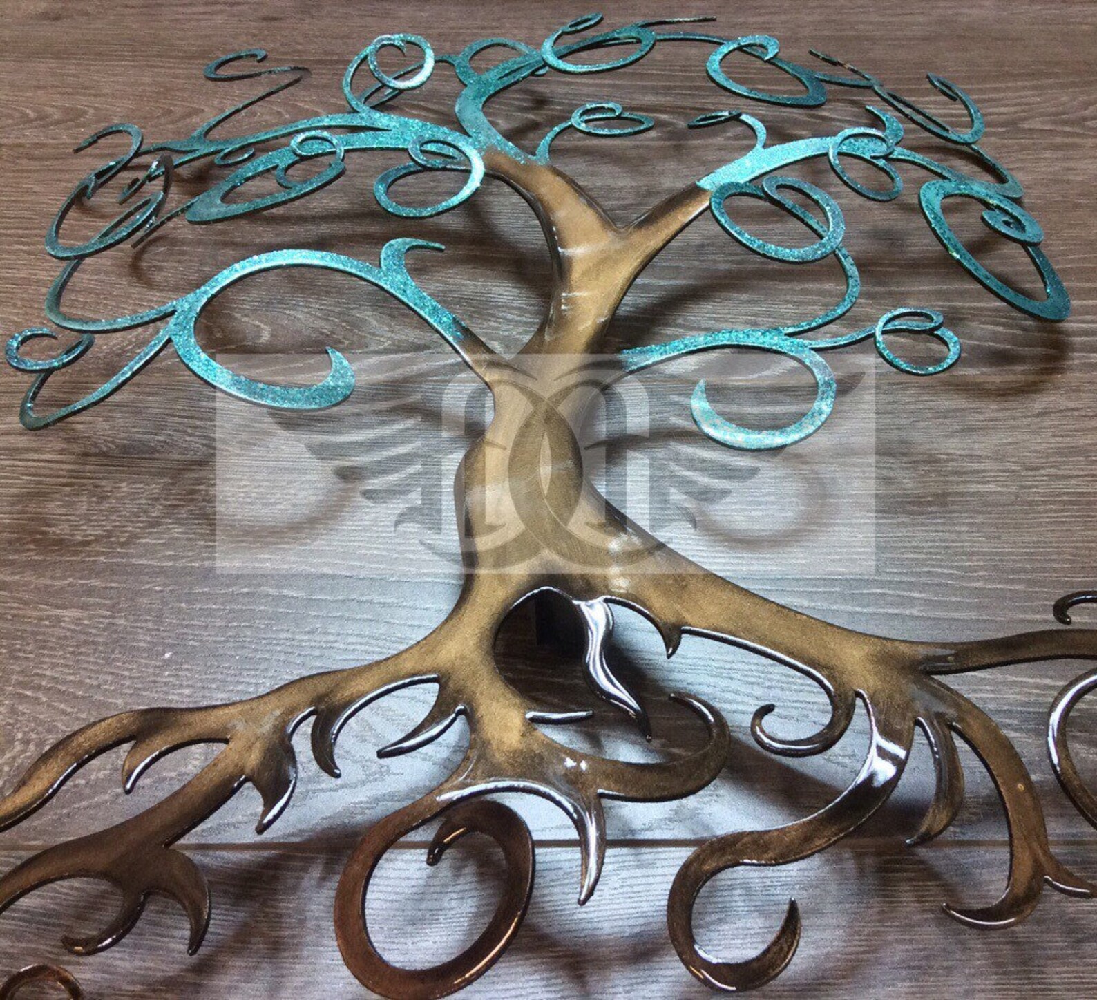 Tree of Life Curly Tree Wall Decor Wall Art | Etsy