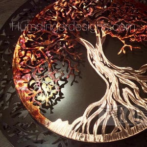 Seven Year Anniversary Tree of Life Metal Wall Art - Etsy