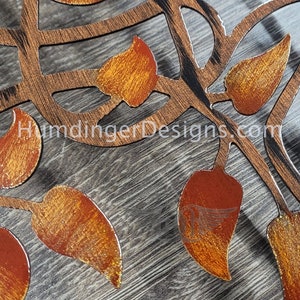 Red and Gold Infinity Tree Metal Tree Wall Art - Etsy