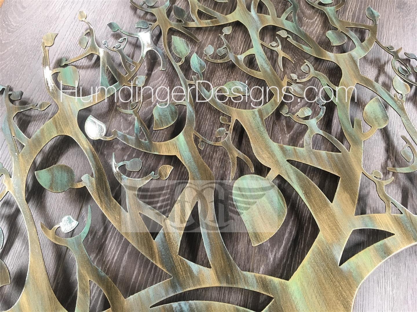 Family Tree Metal Wall Decor Wall Sculpture Brass Verdigris | Etsy