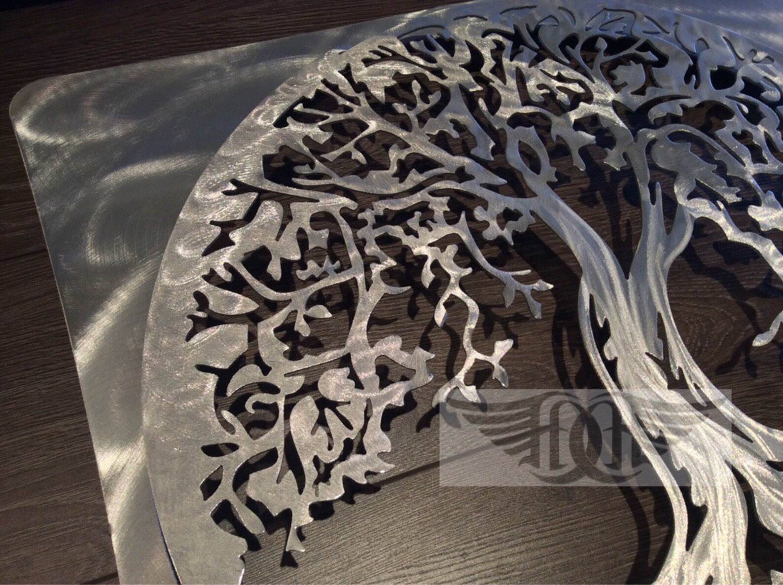 Brushed Aluminum 3D Tree of Life Wall Art - Etsy