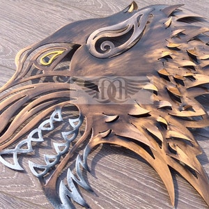 Wolf Metal Wall Art - Etsy