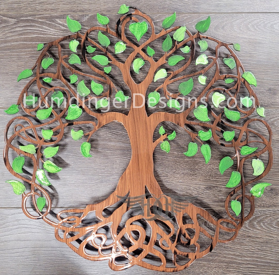 Green Pearl Tree of Life Infinity Tree Wall Decor Wall Art - Etsy