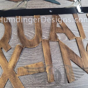 Quail Crossing - Quail X-ING - Sign - Metal Art for Yard and Garden ...