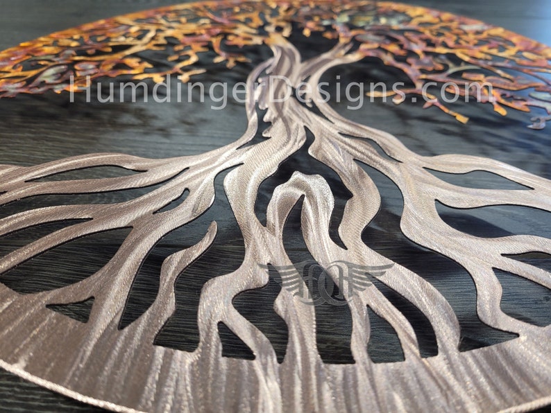 Pure Copper Tree of Life Metal Wall Art - Etsy