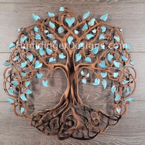Copper Patina Sparkle Tree of Life - Etsy
