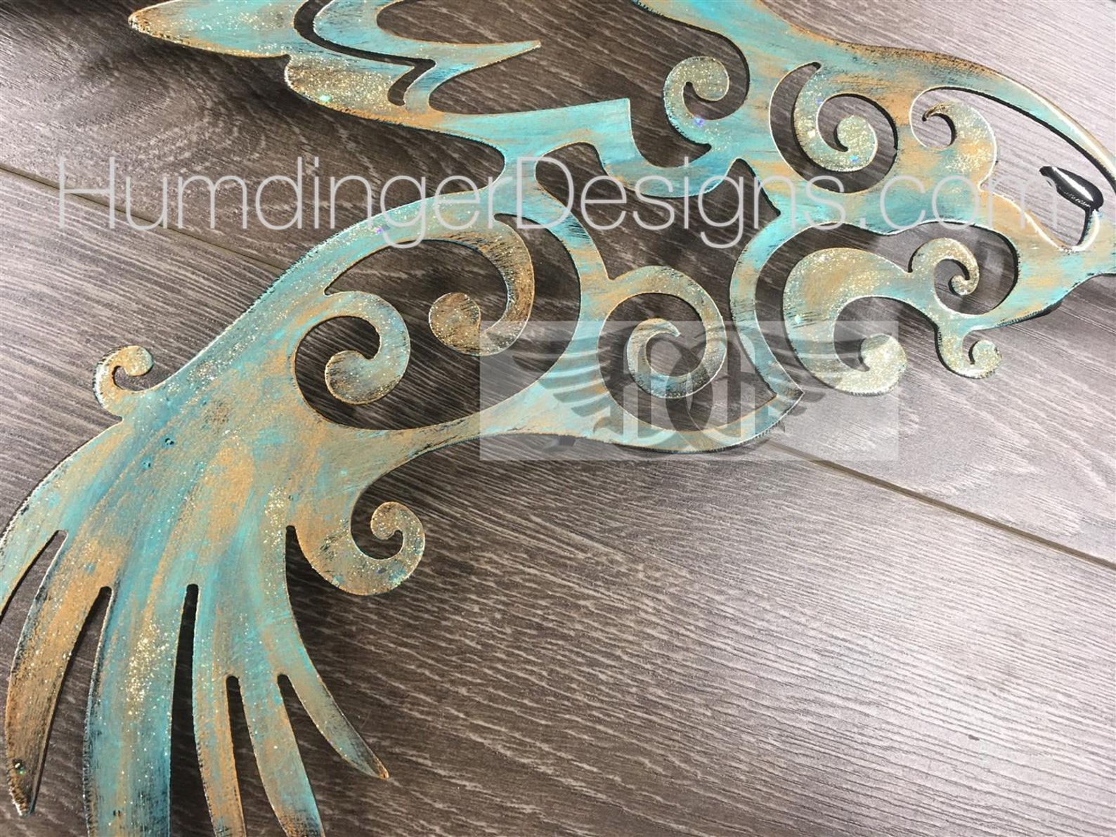 Garden Decor Hummingbird Sculpture - Etsy