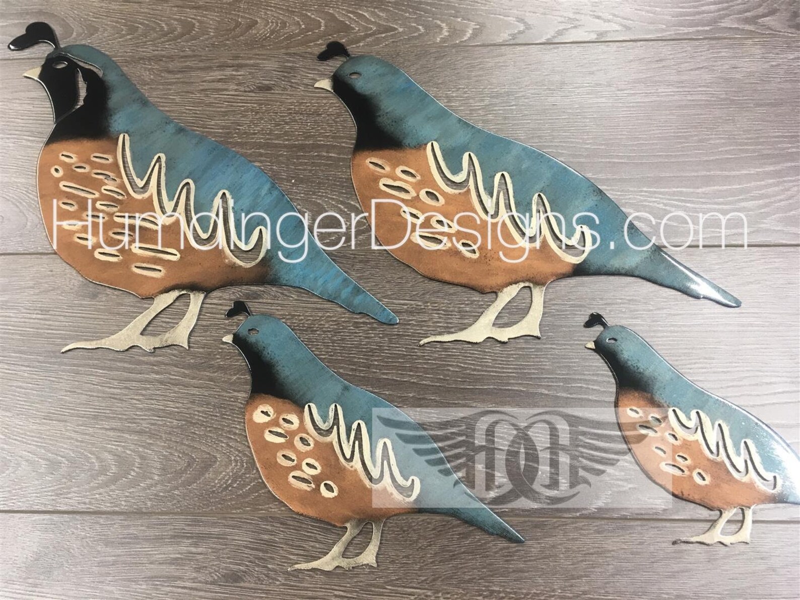 Quail Family Metal Wall Decor | Etsy
