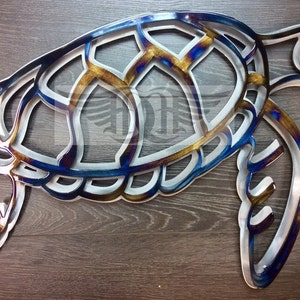 Sea Turtle Metal Sculpture - Etsy