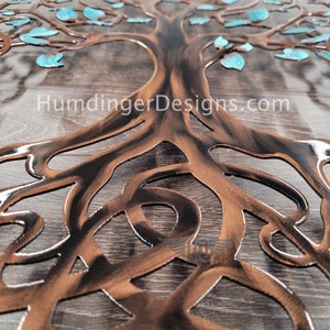 Copper Patina Sparkle Tree of Life - Etsy