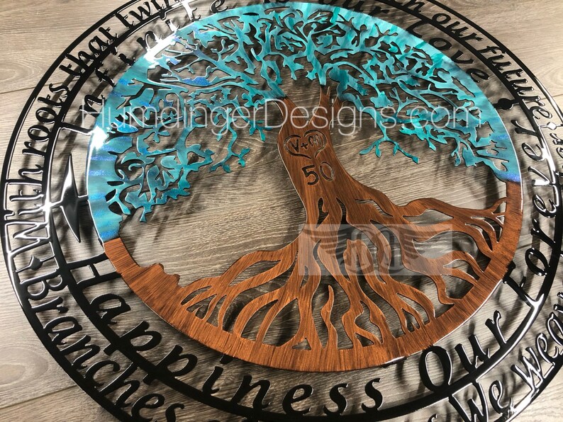 Custom Tree of Life Infinity Tree Poem Anniversary Gift | Etsy