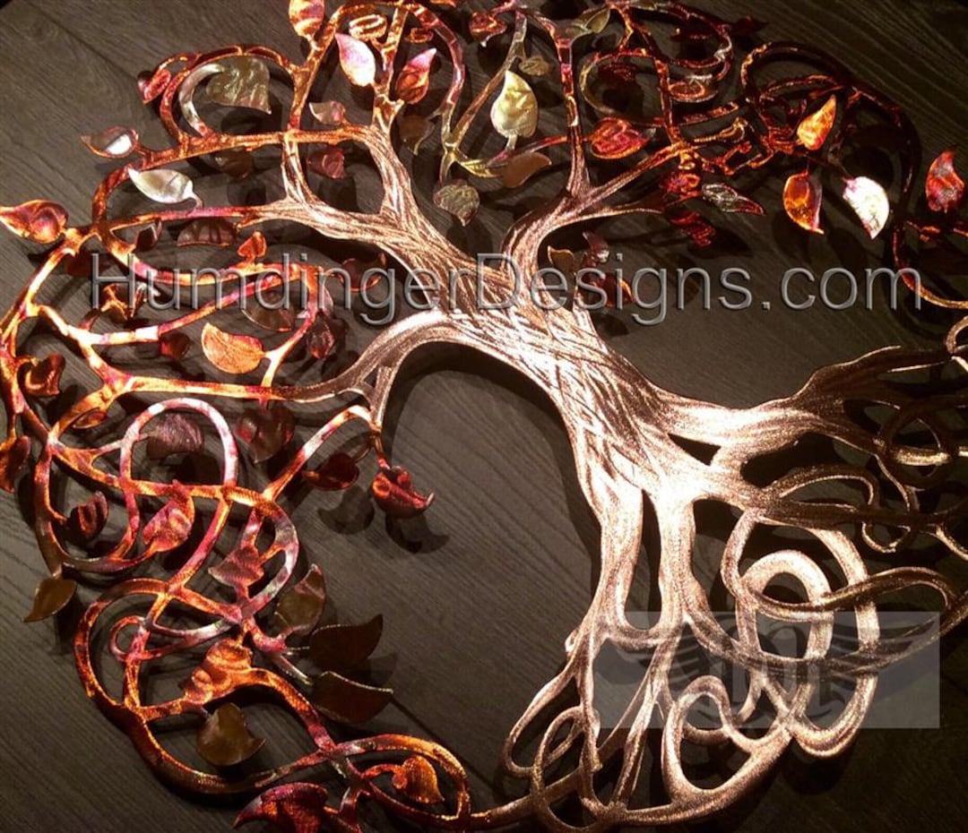 Copper Tree of Life Infinity Tree Wall Decor Wall Art - Etsy