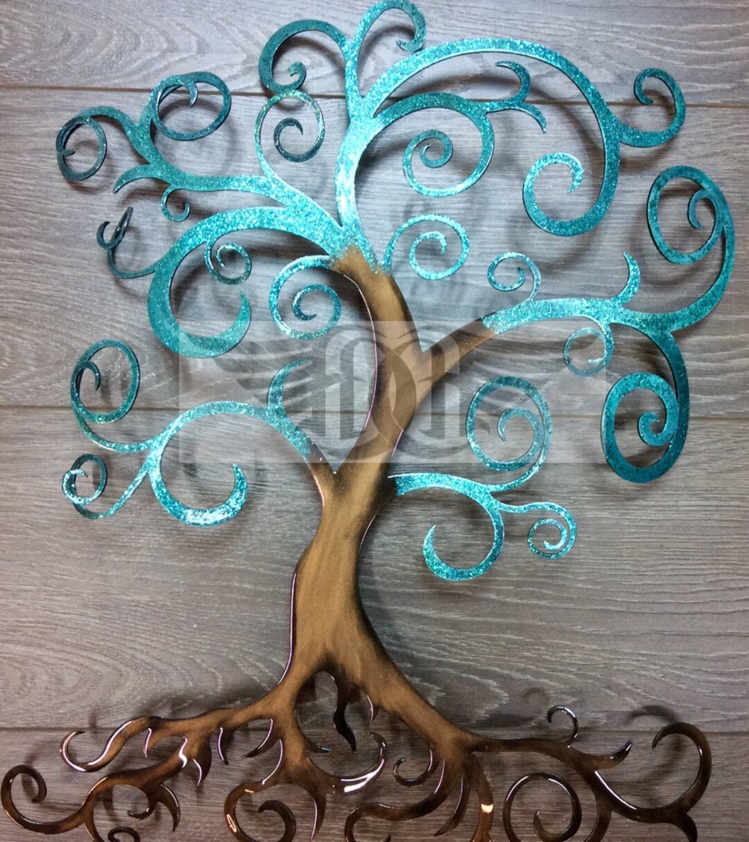 Tree of Life Swirly Tree Wall Decor Wall Art - Etsy