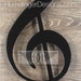 Treble Clef Eighth Note Double Eighth Note Music Music Notes Metal Wall ...