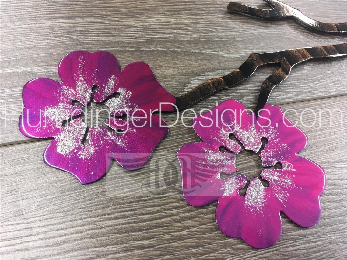 Cherry Blossom Branch - Metal Wall Art - Free Shipping - Humdinger ...